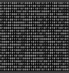 Flat binary code screen table cypher Royalty Free Vector