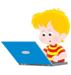 Schoolboy with homework Royalty Free Vector Image