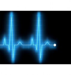 Normal electrocardiogram ecg eps 8 Royalty Free Vector Image