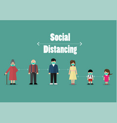 Social distance rules for children Royalty Free Vector Image