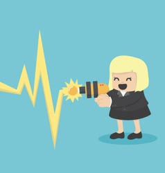 Laser tag with target Royalty Free Vector Image