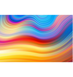 Colorful flow poster transparent brushstroke wave Vector Image