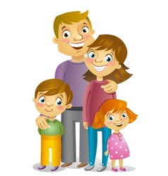Happy family Royalty Free Vector Image - VectorStock