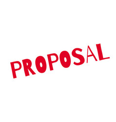 Proposal rubber stamp Royalty Free Vector Image