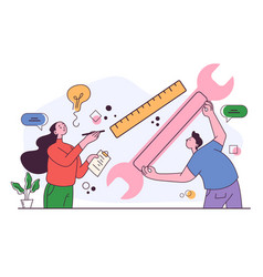 Creating program html code process concept Vector Image