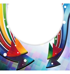 Color arrows frame Royalty Free Vector Image - VectorStock