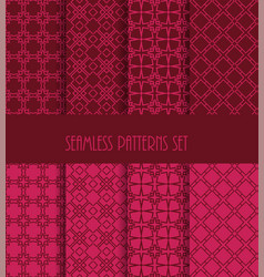 Decorative line tile backgrounds Royalty Free Vector Image