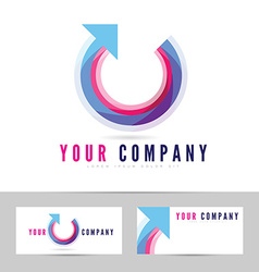 Forward arrow moving concept logo Royalty Free Vector Image