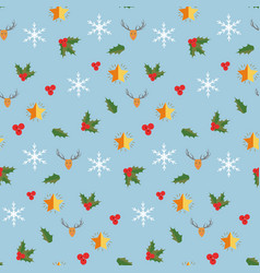 Happy new year seamless pattern Royalty Free Vector Image