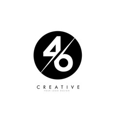 Al a l letter logo design with a creative cut Vector Image