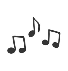 Set various black musical note Royalty Free Vector Image