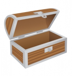 Empty chest Royalty Free Vector Image - VectorStock