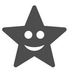 Happy cute smiling funny star Royalty Free Vector Image