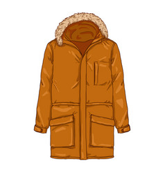 Sketch down jacket Royalty Free Vector Image - VectorStock