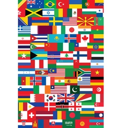 World flags frame Royalty Free Vector Image - VectorStock