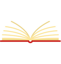 Open book icon simple style Royalty Free Vector Image