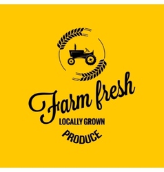 Set of retro farm fresh labels and design elements