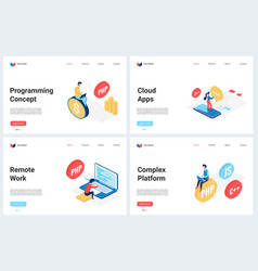 Web development platform digital optimization Vector Image