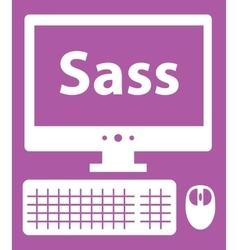 Web development shield sign isolated ampersand Vector Image