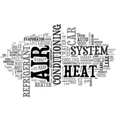 Auto hvac text word cloud concept Royalty Free Vector Image