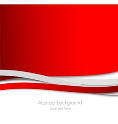 Abstract wavy red background Royalty Free Vector Image