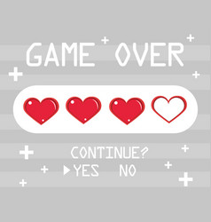 Game over glitch emoji Royalty Free Vector Image