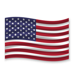 3d waving flag Royalty Free Vector Image - VectorStock