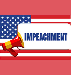 Impeachment word Royalty Free Vector Image - VectorStock