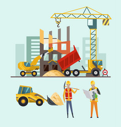 Multi-storey building skyscraper in isometric Vector Image