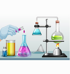 Science tools and containers Royalty Free Vector Image