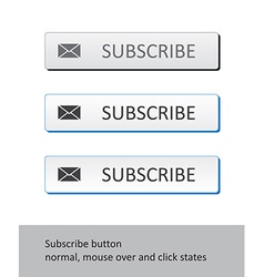 Subscribe button icon Royalty Free Vector Image