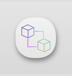 Object detection app app icon Royalty Free Vector Image