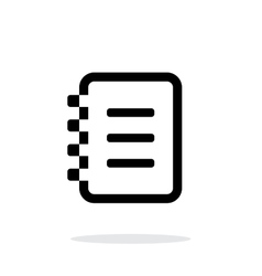 Vertical spiral notepad Royalty Free Vector Image