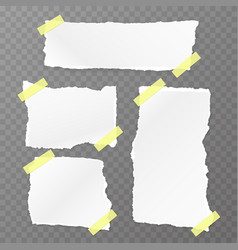 Torn square paper set Royalty Free Vector Image