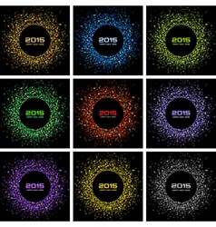 Circle dots set bright colorful blot dots Vector Image