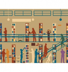 Public library Royalty Free Vector Image - VectorStock