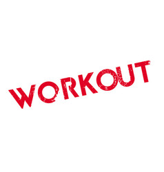 Workout rubber stamp Royalty Free Vector Image