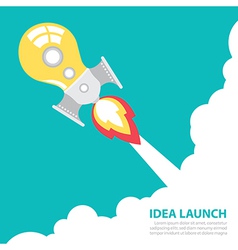 Set ofstartup rocket launch in cartoon style Vector Image