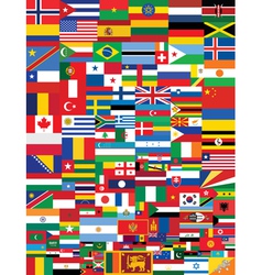 World flags frame Royalty Free Vector Image - VectorStock