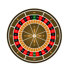 American roulette wheel Royalty Free Vector Image
