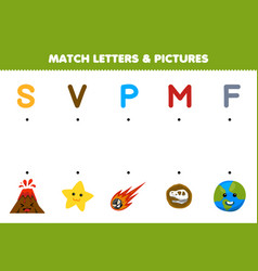 Education game for children match by direction Vector Image