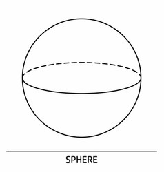 Sphere outline icon Royalty Free Vector Image - VectorStock