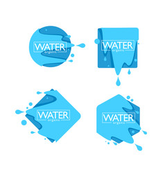 Water splash cartoon Royalty Free Vector Image