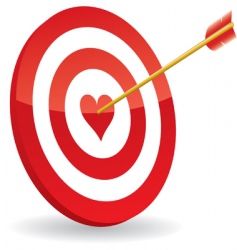 Man shooting arrow at the target Royalty Free Vector Image