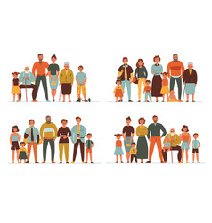 Generation man set Royalty Free Vector Image - VectorStock