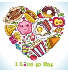 Happy friends sitting in cafe eating french fries Vector Image