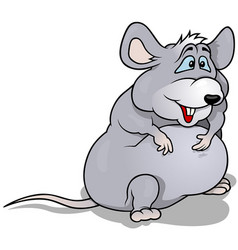 Fat lazy mouse Royalty Free Vector Image - VectorStock