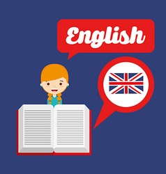 Learn english design Royalty Free Vector Image