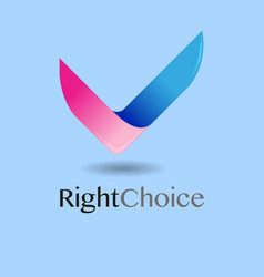 Right choice Royalty Free Vector Image - VectorStock