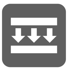 Pressure Down Flat Squared Icon Royalty Free Vector Image